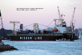 Santos Shiplovers: M/V Genius Star XII / 3FDB3 - Viagem inaugural em Santos