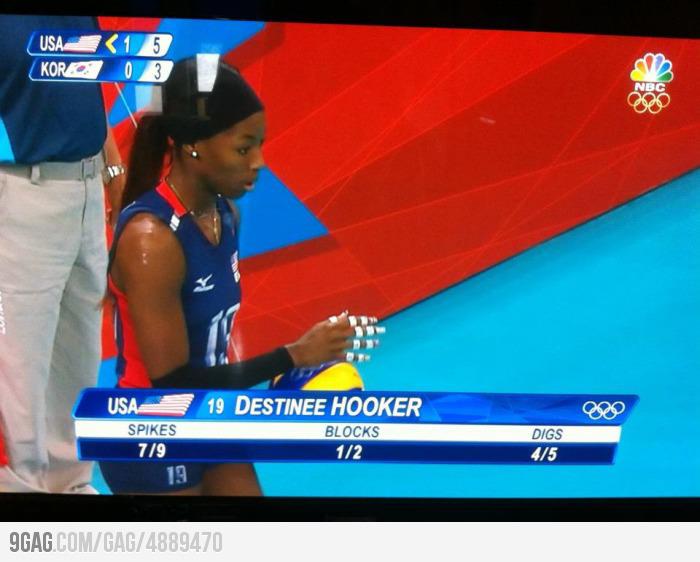 HaHa Moment: Destinee Hooker @ Olympic 2012