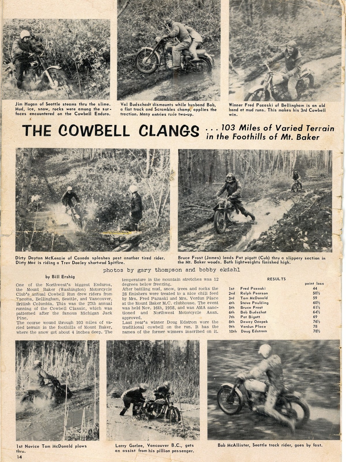 racin' thru the raindrops: the Cowbell Enduro