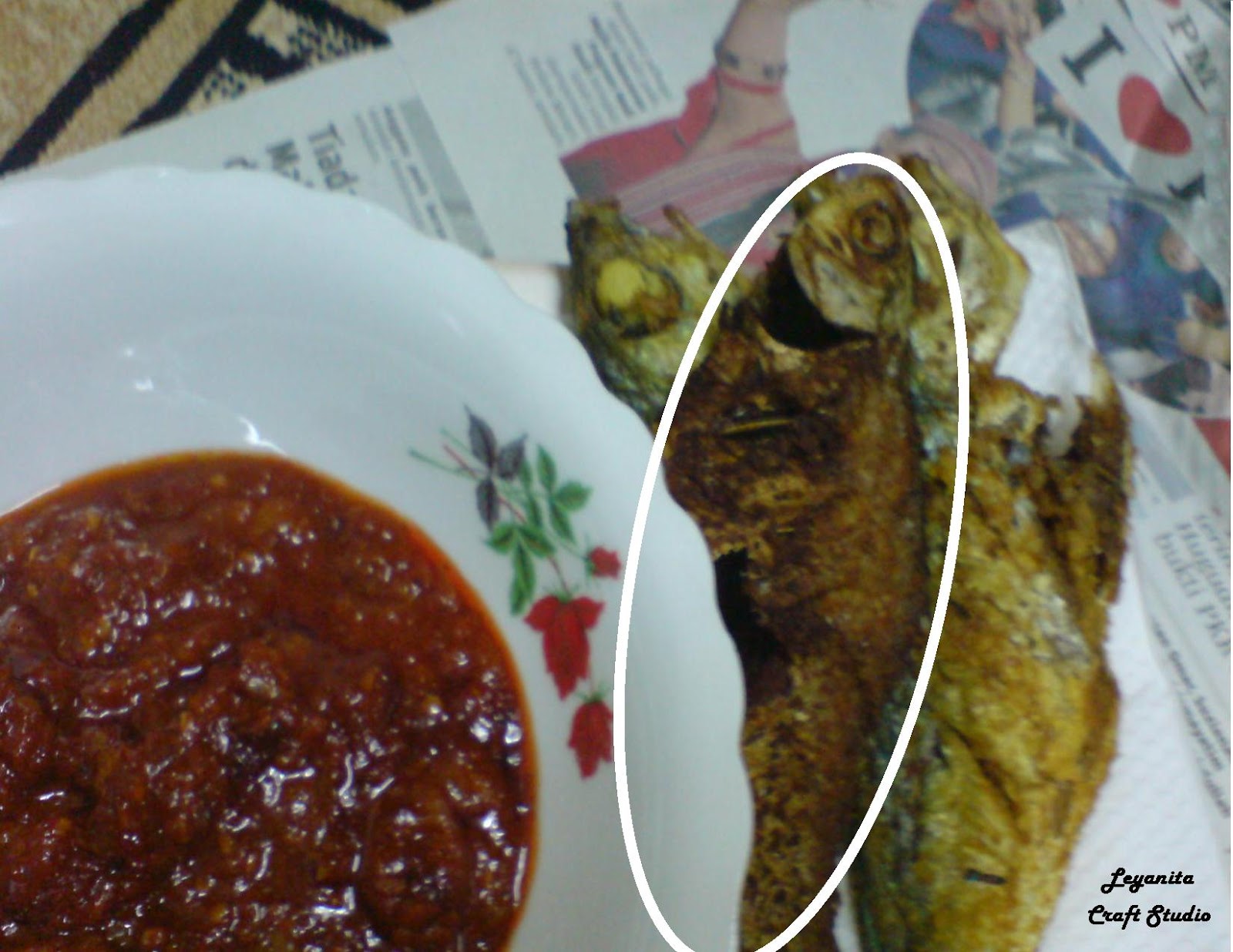 Ikan Lampam Colek Sambal | Leyanita Craft Studio