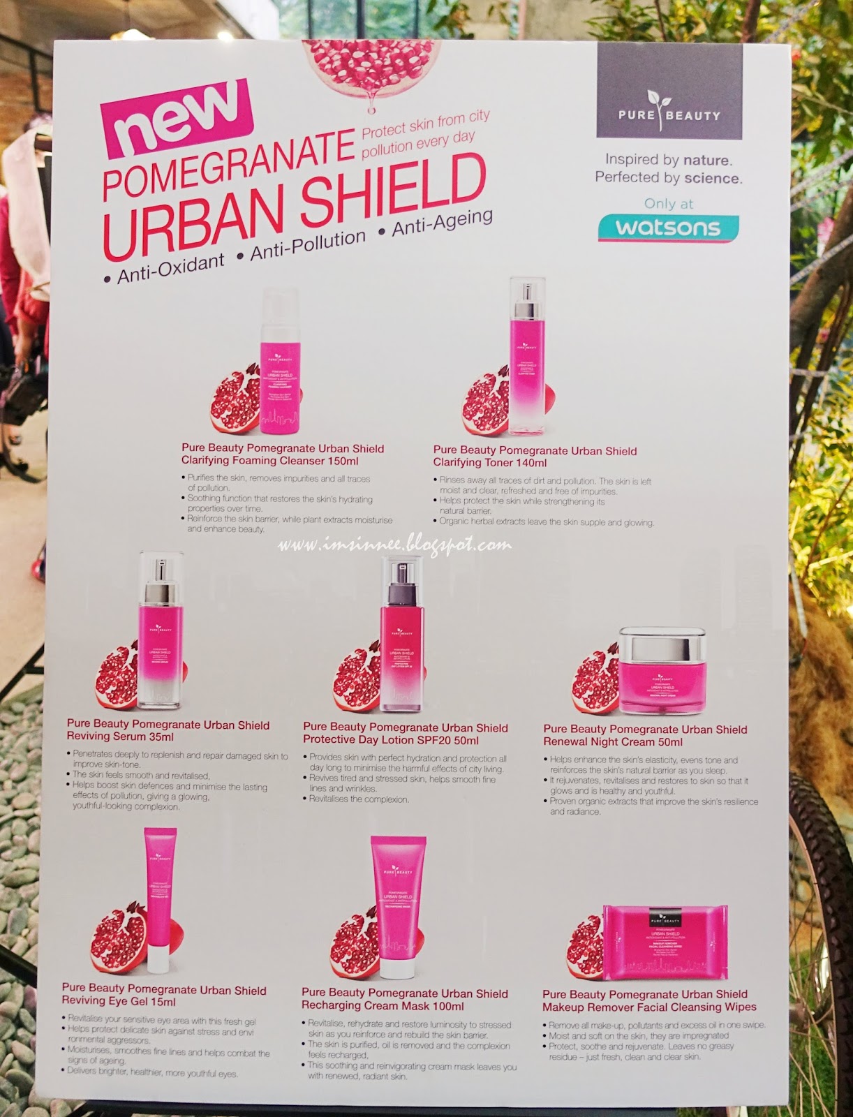 [Review] Pure Beauty Pomegranate Urban Shield | Sinnee's Page