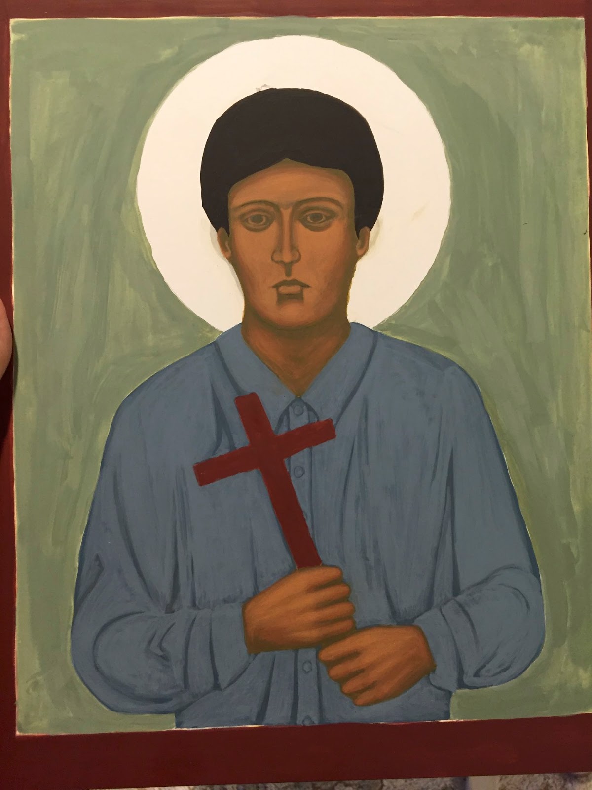 Iconic Cazalea: The process of creating an Icon of a modern saint