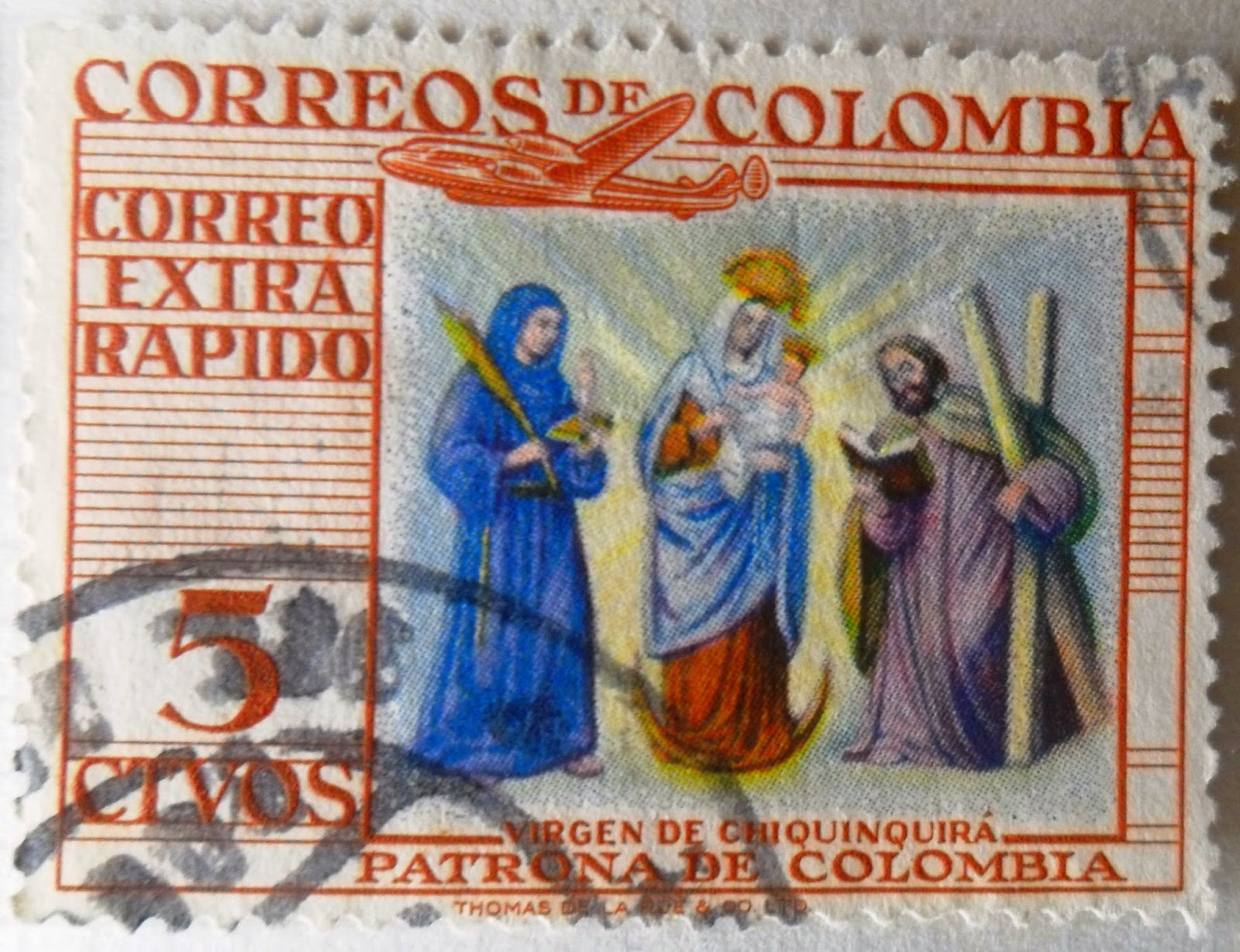 ATTICMARKETSHOP-OLD POSTCARDS-STAMPS : COLOMBIA STAMPS COLLECTION LOT ...