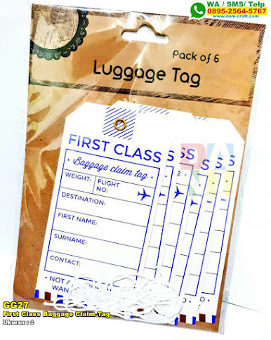 First Class Baggage Claim Tag | Souvenir Pernikahan