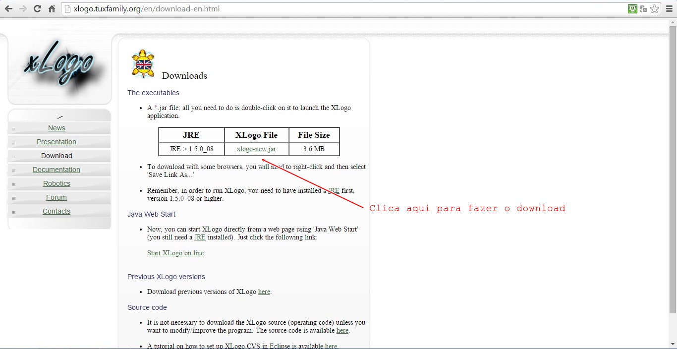 Programar é brincar: Tutorial do Xlogo
