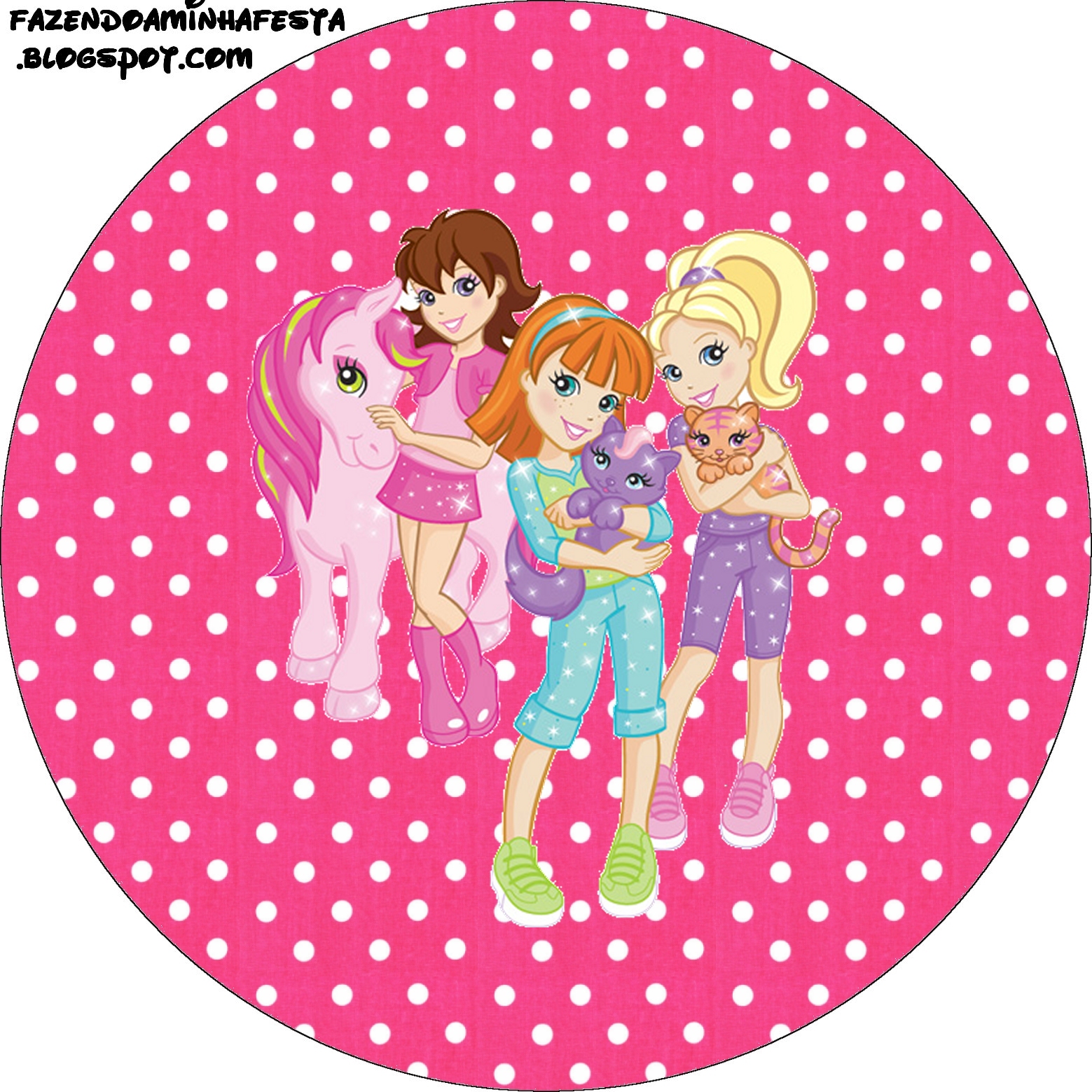 Polly Pocket in Pink and Purple: Free Printable Candy Buffet Labels ...