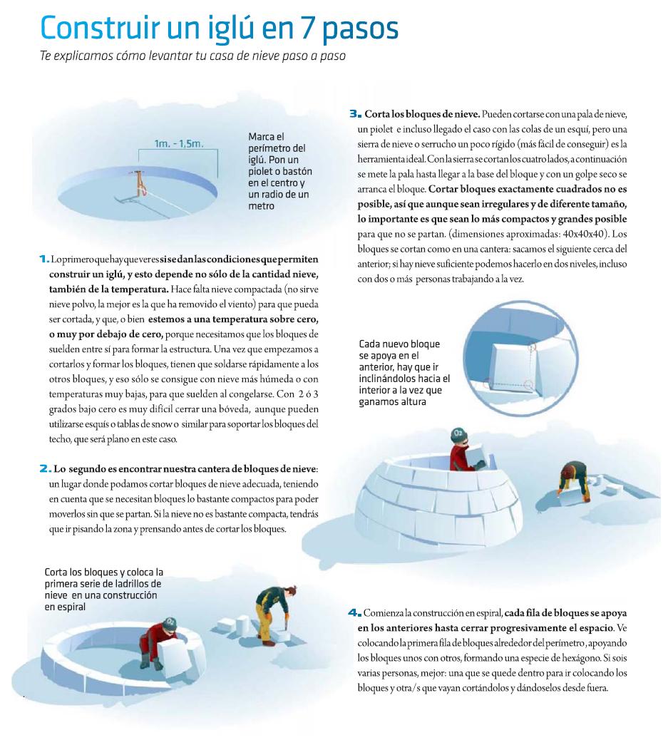 GOER: Tech Tip: Como construir un Iglú en 7 pasos