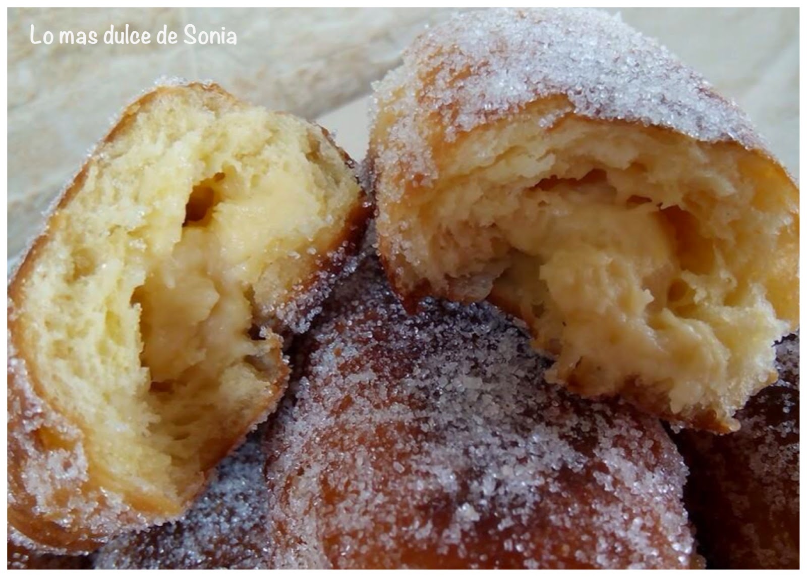 Xuxos rellenos de crema