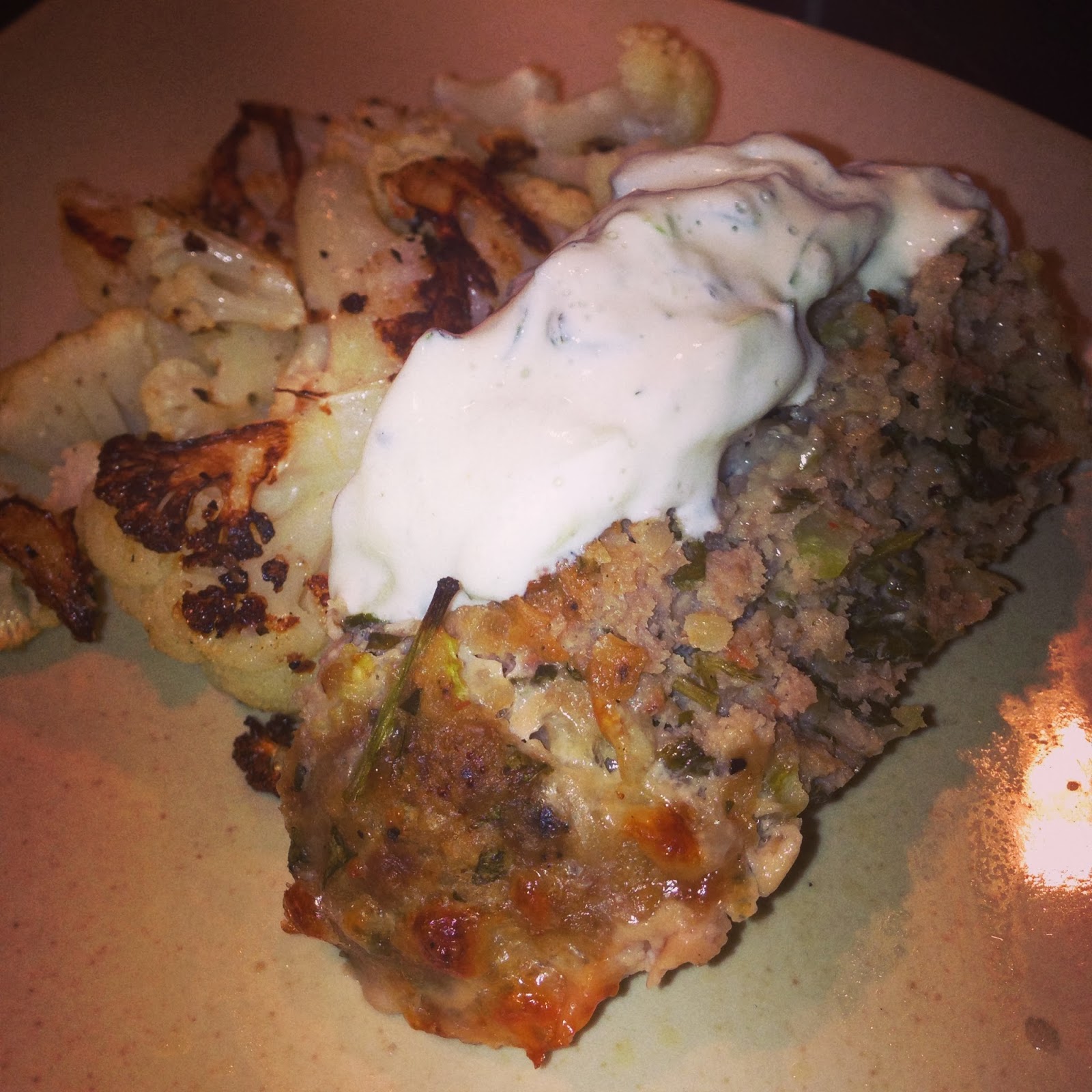 Boots Up Y'all : Mediterranean Meatloaf with Tzatziki Sauce