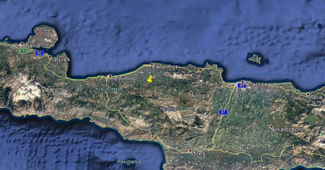 ArqueoLugares: ELEUTHERNA prox. Rethimno. Zona central. Creta. Grecia