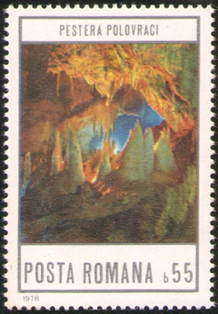 Timbre filatelice: Timbre romanesti cu pesteri