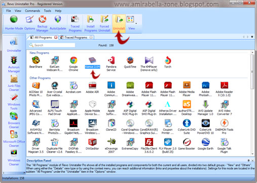 Cara Uninstall Software - cracktee