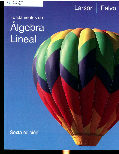 Fundamentos de Álgebra Lineal - Larson Ron & Falvo David C. Ed.Cengage ...