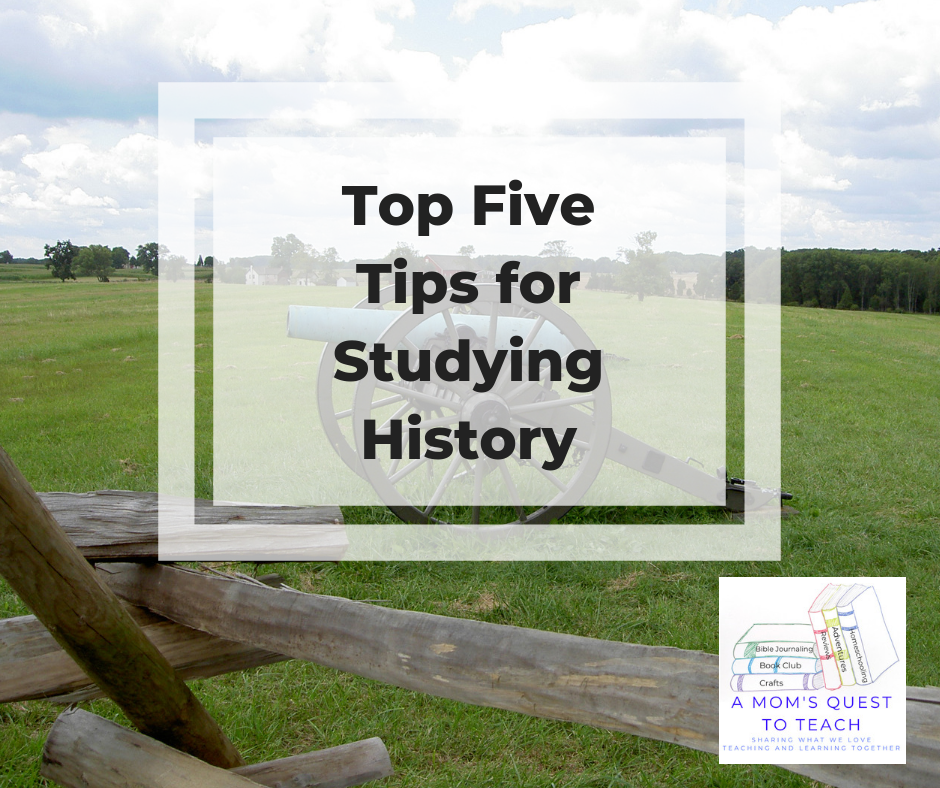 A Mom's Quest to Teach: Top Five Tips for Studying History