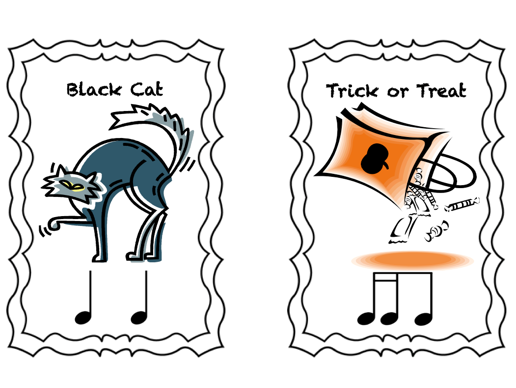 Stay Tuned! : 2/4 Tuesday! FREE Halloween printables and rhythm cards!