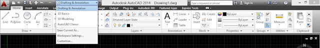 PENGENALAN MENU DAN TOOLBAR AUTOCAD 2014