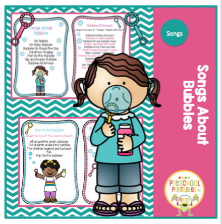 Fun Songs about Bubbles for Preschool ~ Preschool Printables