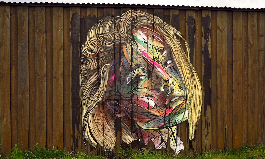 A new mural by Hopare in Reykjavik, Iceland – StreetArtNews