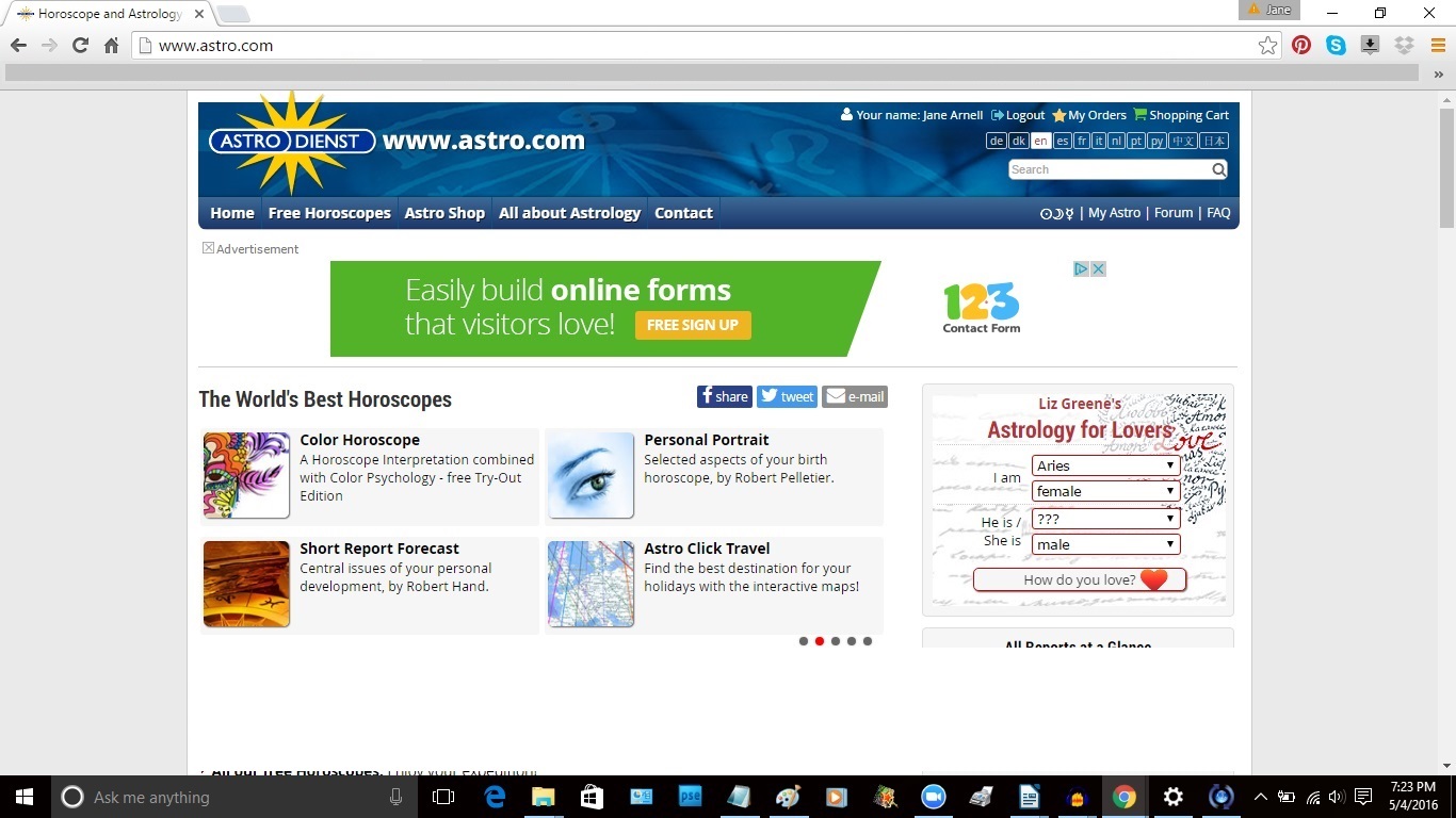 How to get a Natal Chart at Astro.com - Astrological Counsel