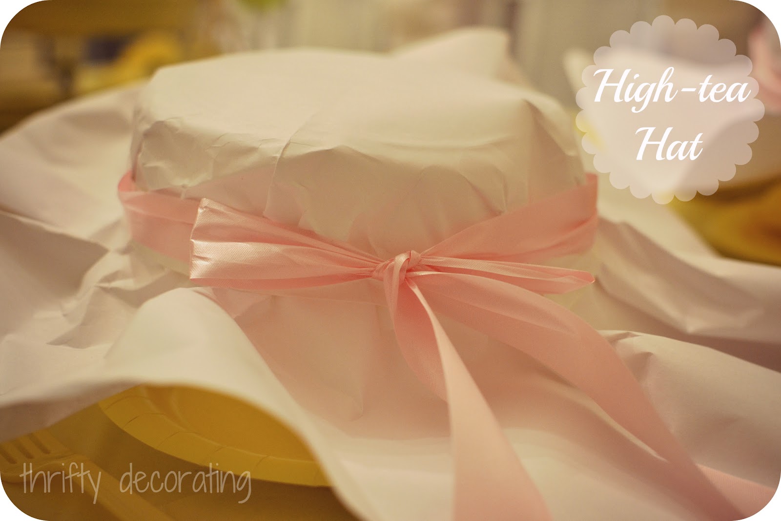 Thrifty Decorating: Tea Party Hats {and party pics!}