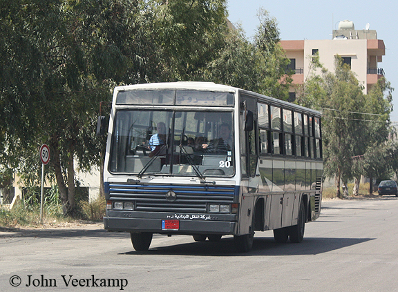 Bus transporation in Lebanon, Bus routes in Lebanon