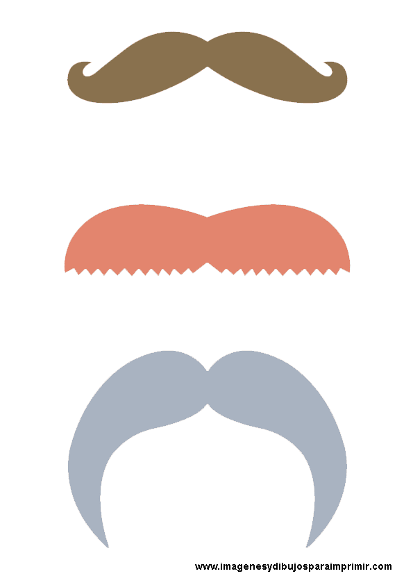 Bigotes para imprimir-Colorear dibujos,letras, Actividades infantiles