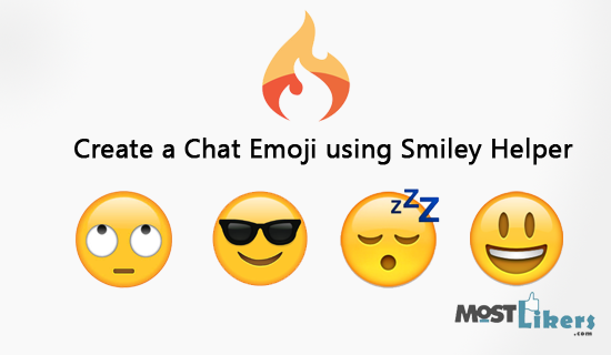 Codeigniter Create a Chat Emoji using Smiley Helper - Mostlikers