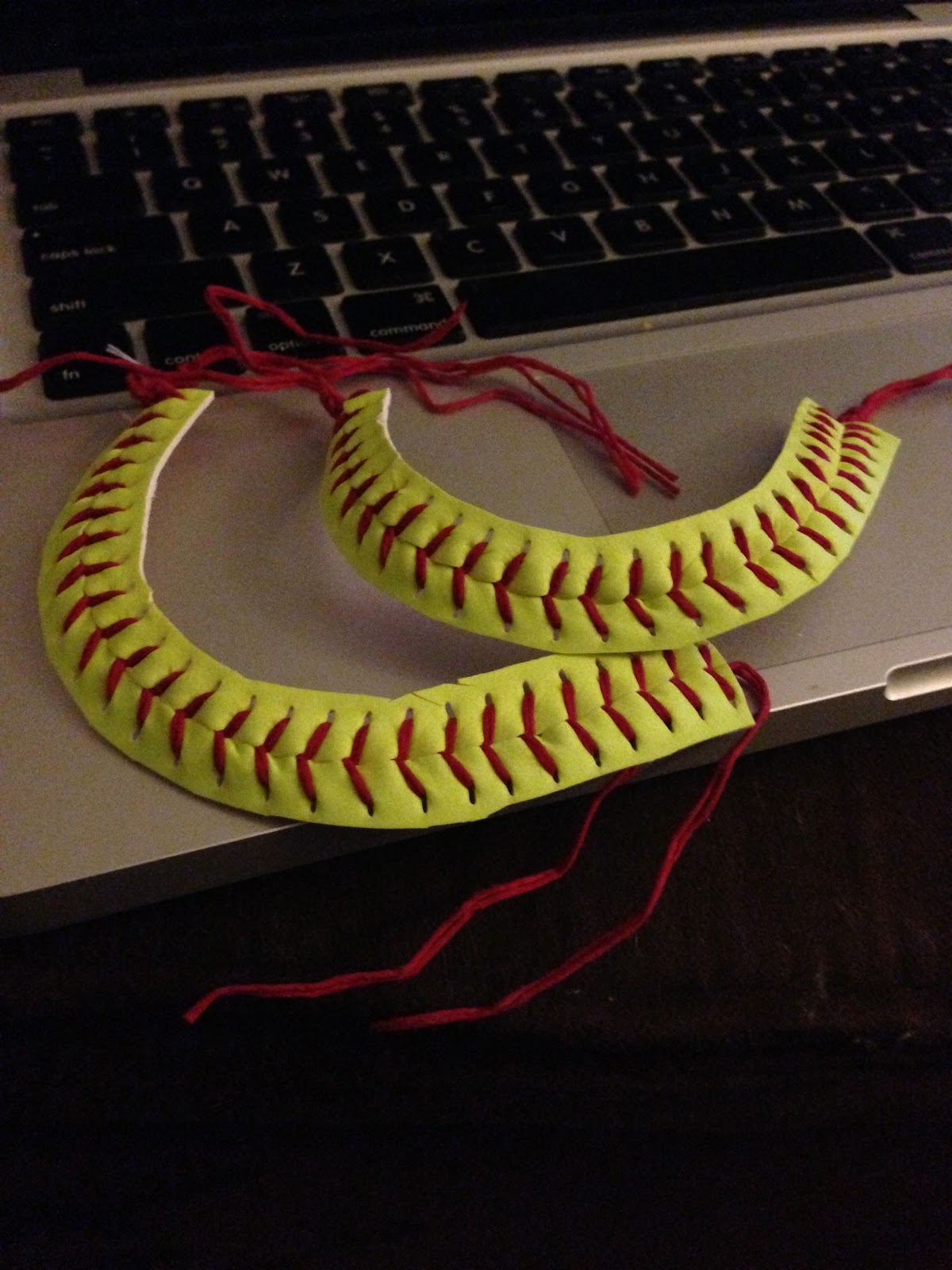 Moments In Time: Softball Seam DIY Project