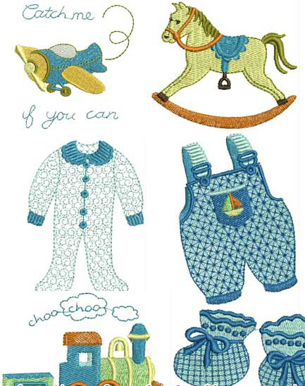 Dreams Free Embroidery: Baby boy Free Embroidery