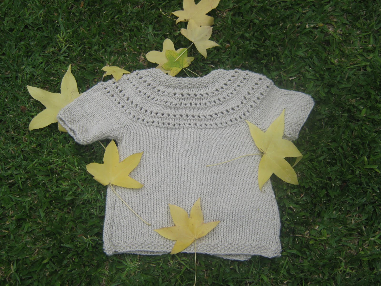 TEJIENDO A DOS AGUJAS: Cardigan con canesu redondo