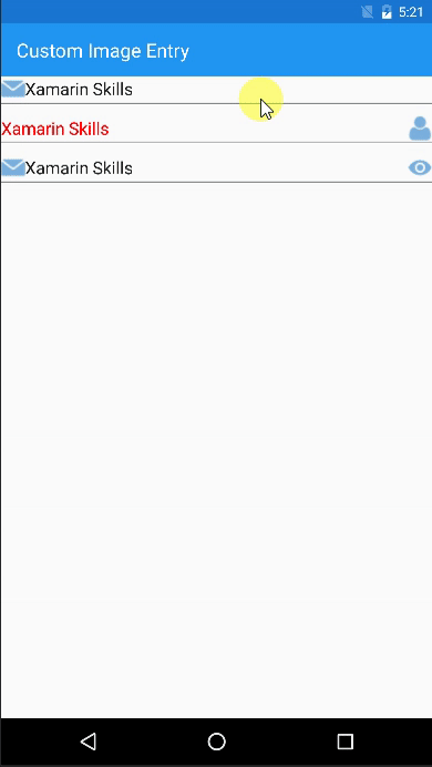 { Xamarin Buddy }: Xamarin.Forms Custom Entry With Image and Password