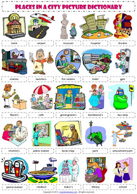 Learn is fun!: Unit 6: The city and I VOCABULARY