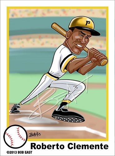 Art of Beast: Roberto Clemente. Baseball Stars Day 98. Caricature Day 229