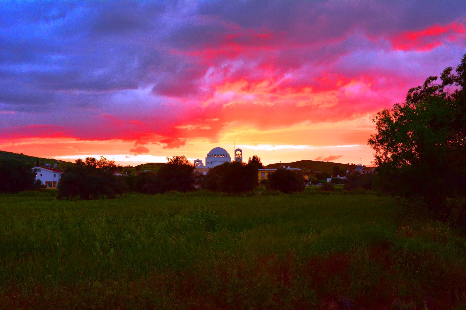 SecretCyprusTravel: Sunset at Alambra village, Nicosia, Cyprus
