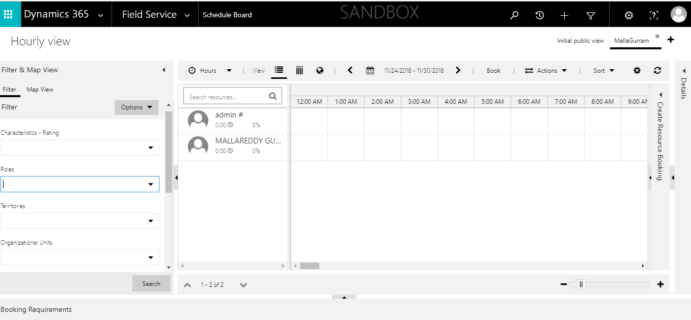 How to assign Schedule Board to the Managers in Microsoft Dynamics 365 ...