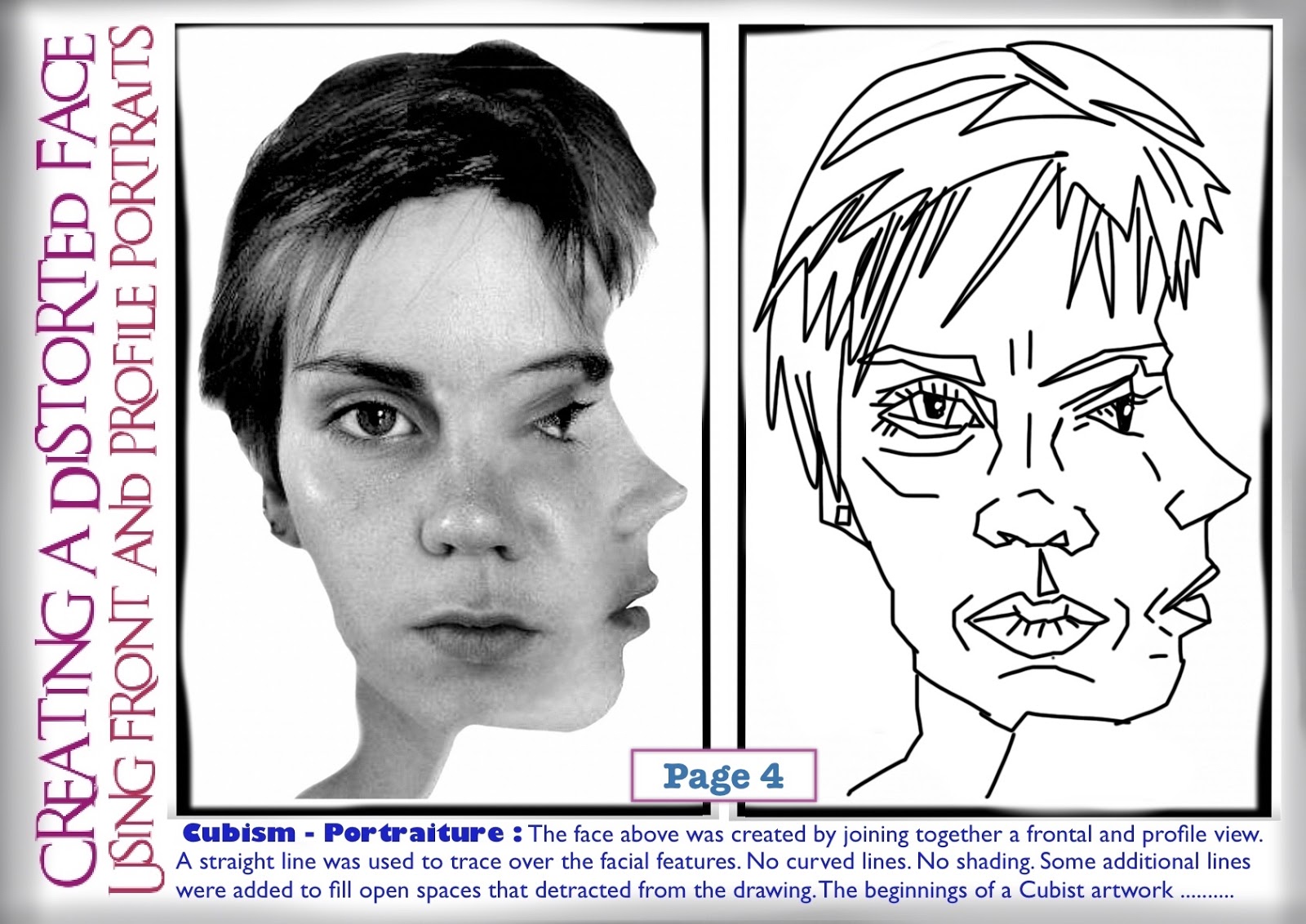 CREATING A DISTORTED FACE - Art Making Techniques