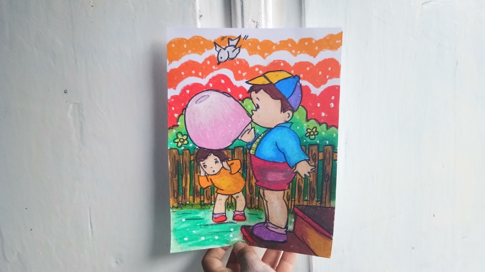 My Visual Diary: Cara menggambar gradasi "bubble boy" | how to draw ...