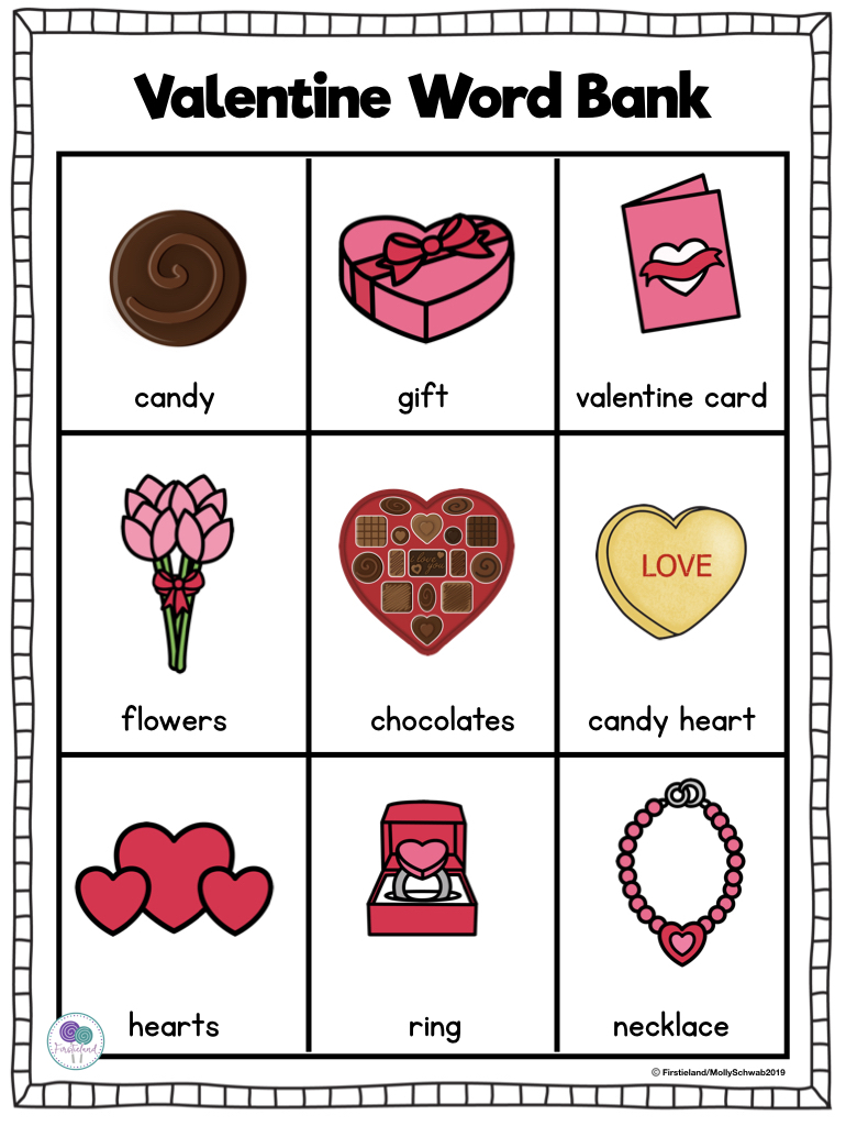 Valentine Writing Prompts - Firstieland
