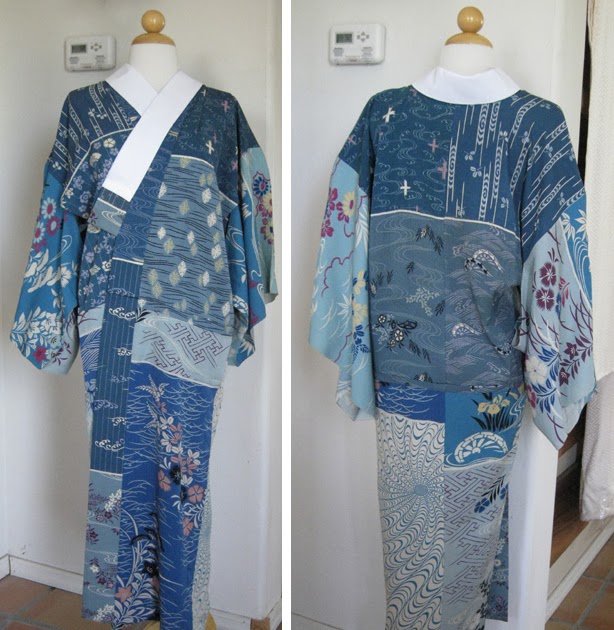 Shakunetsu no Kimono: Blue Sample Fabric Juban