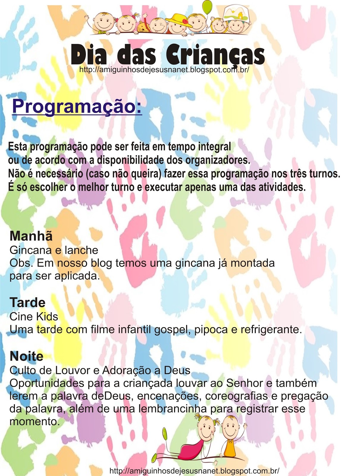 Tia Lu E Os Amiguinhos De Jesus Programação Para O Dia Das Crianças