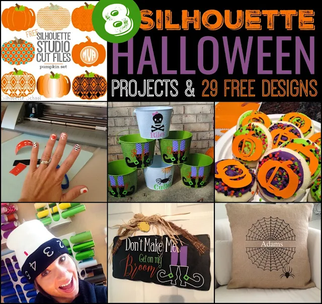 8 Quick and Easy Silhouette Halloween Projects (& 29 Free Halloween Cut ...