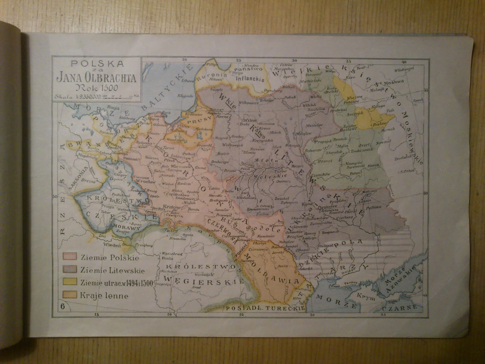 Dawne mapy: Atlas Historyczny Polski (1916)