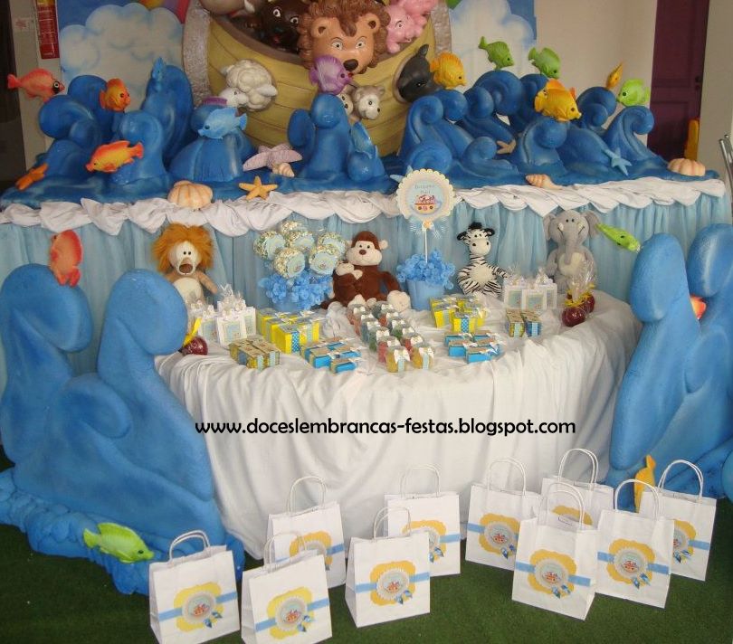 Doces Lembranças Festas Personalizadas: Festa Arca de Noé - Benjamin 1 ano