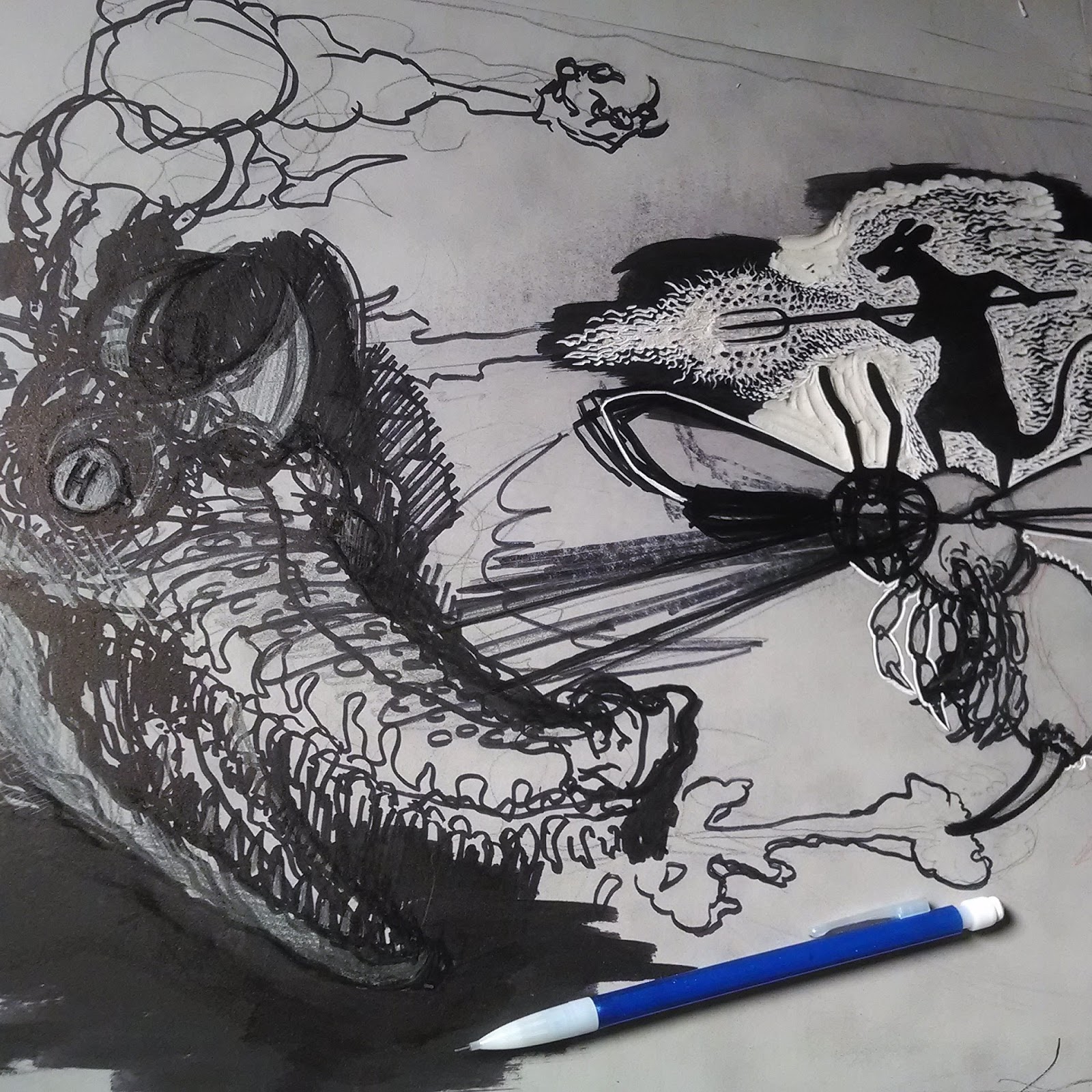 JESSE SHAW: rat-bastard boss battle, progress shots