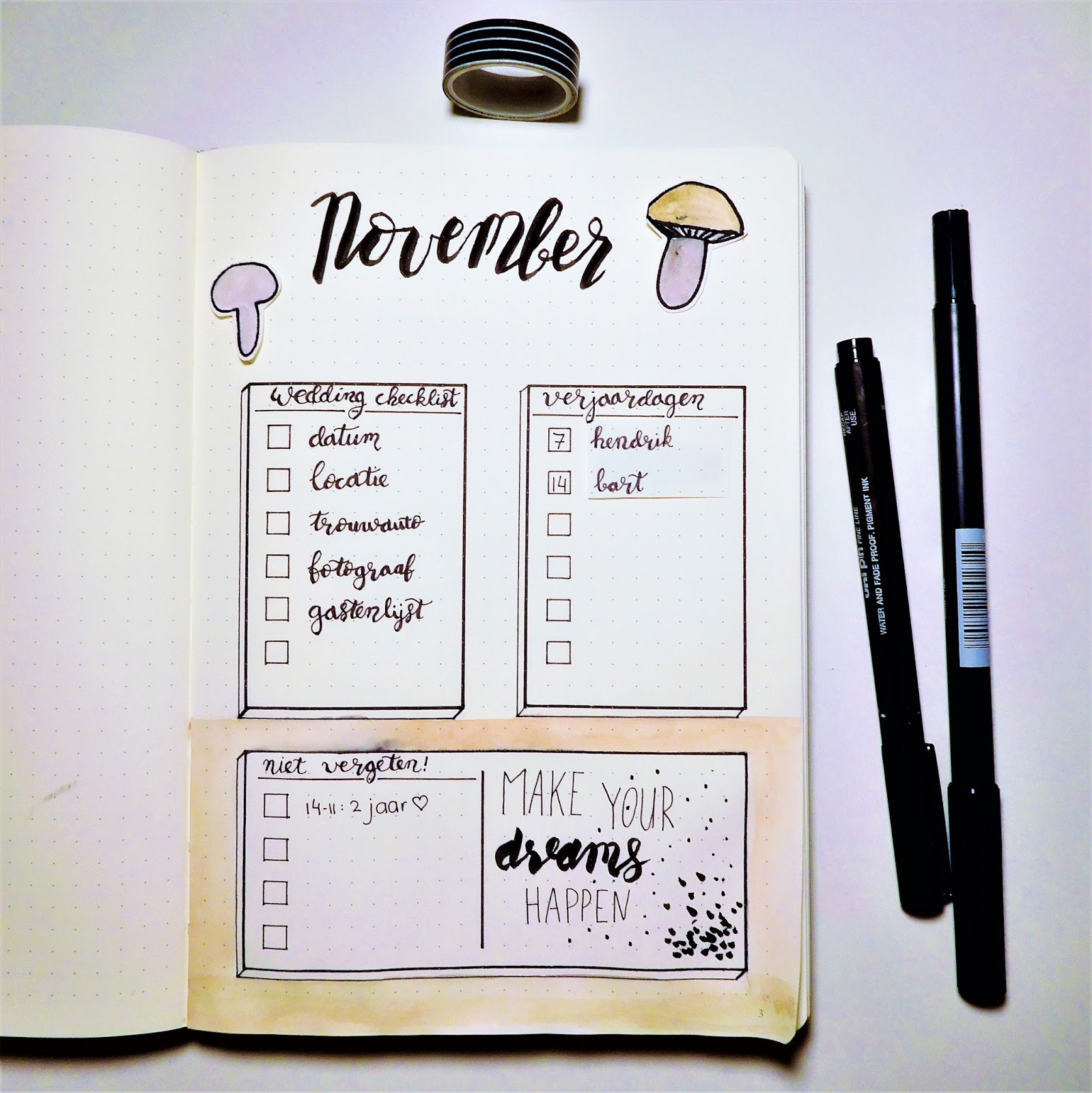 Bullet journal setup november | The DIY Life - Nederlandse DIY blog