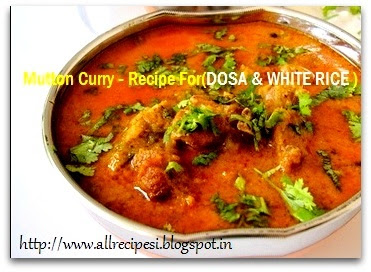 Mutton Curry For IDLI,DOSA & White Rice