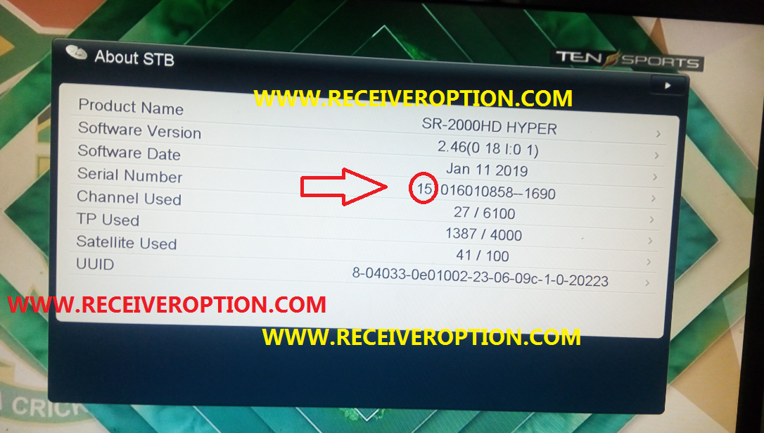 STAR SAT SR-2000 HD HYPER RECEIVER SERIAL NUMBER 13, 14, 15 POWERVU KEY ...