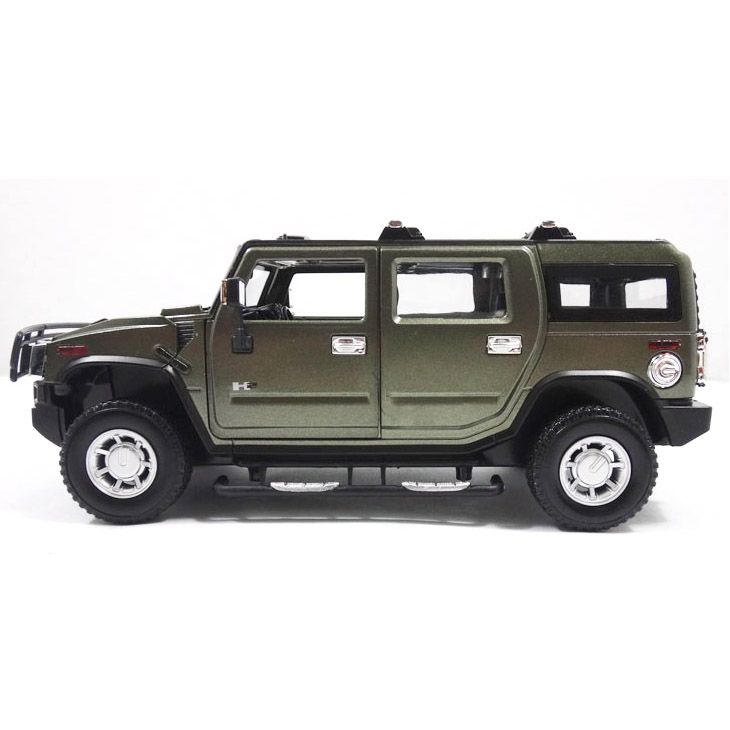 All kinds of toys: 1:24 HUMMER H2 Green Alloy Car models