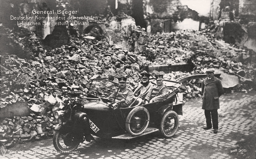 transpress nz: General Beeger's three-wheeled staff car, WW1