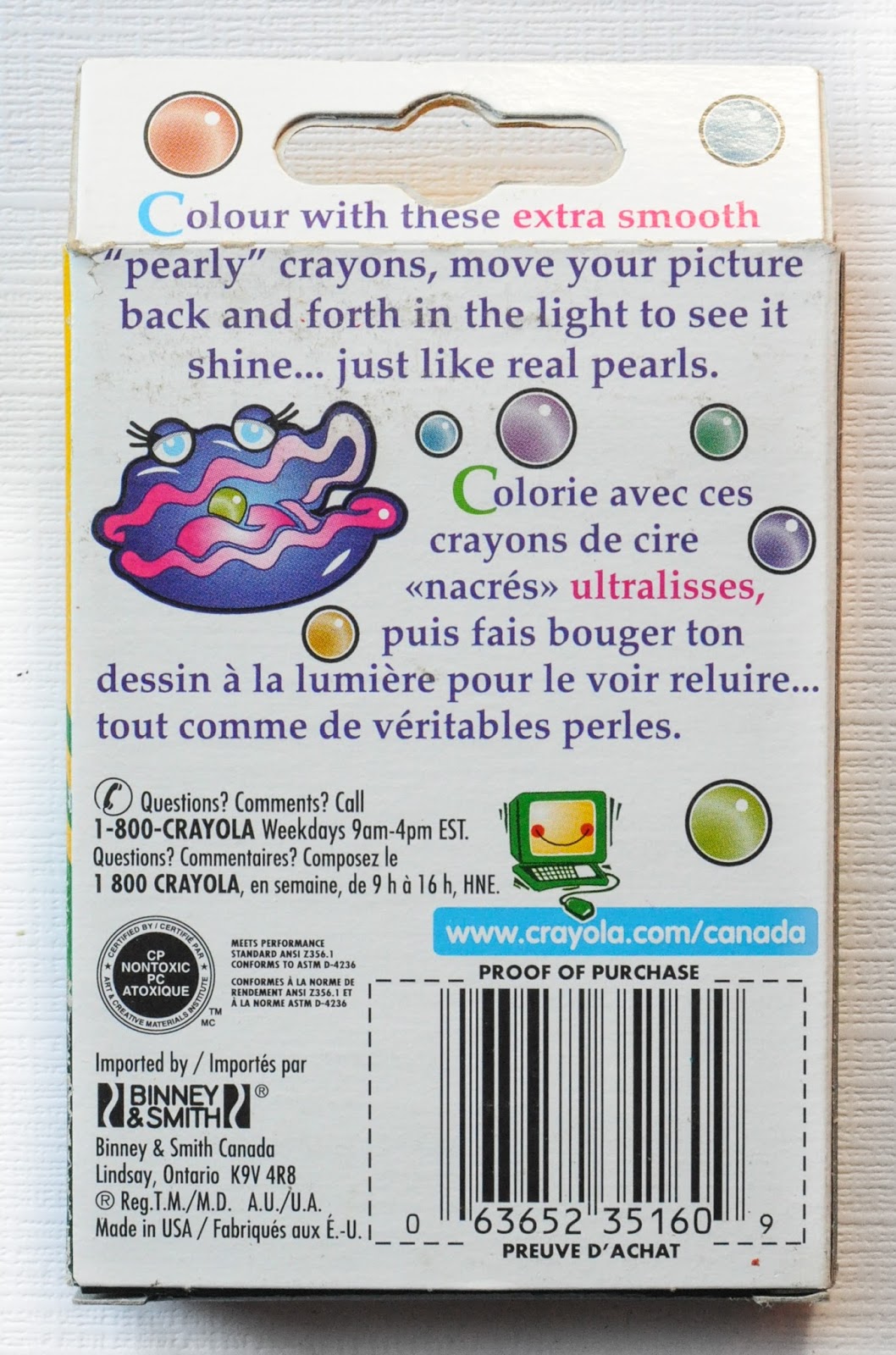16 Count Crayola Pearl Brite Crayons: What's Inside the Box | Jenny's ...